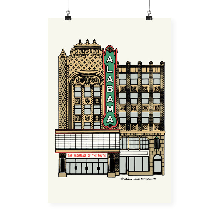 "Alabama Theatre" Neighborhood Series Print – Yellowhammer Creative