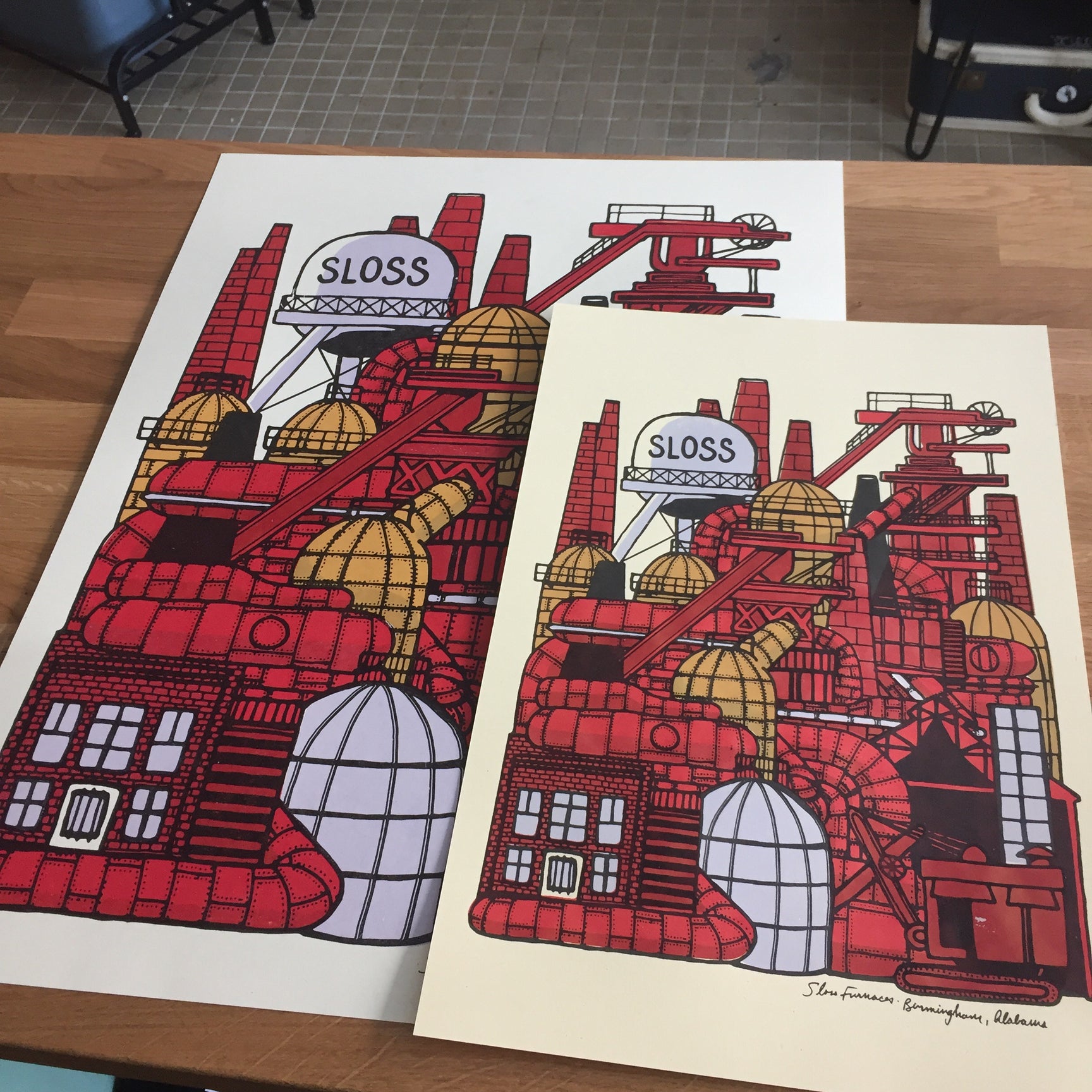 "Sloss Furnaces" Neighborhood Series Print – Yellowhammer Creative